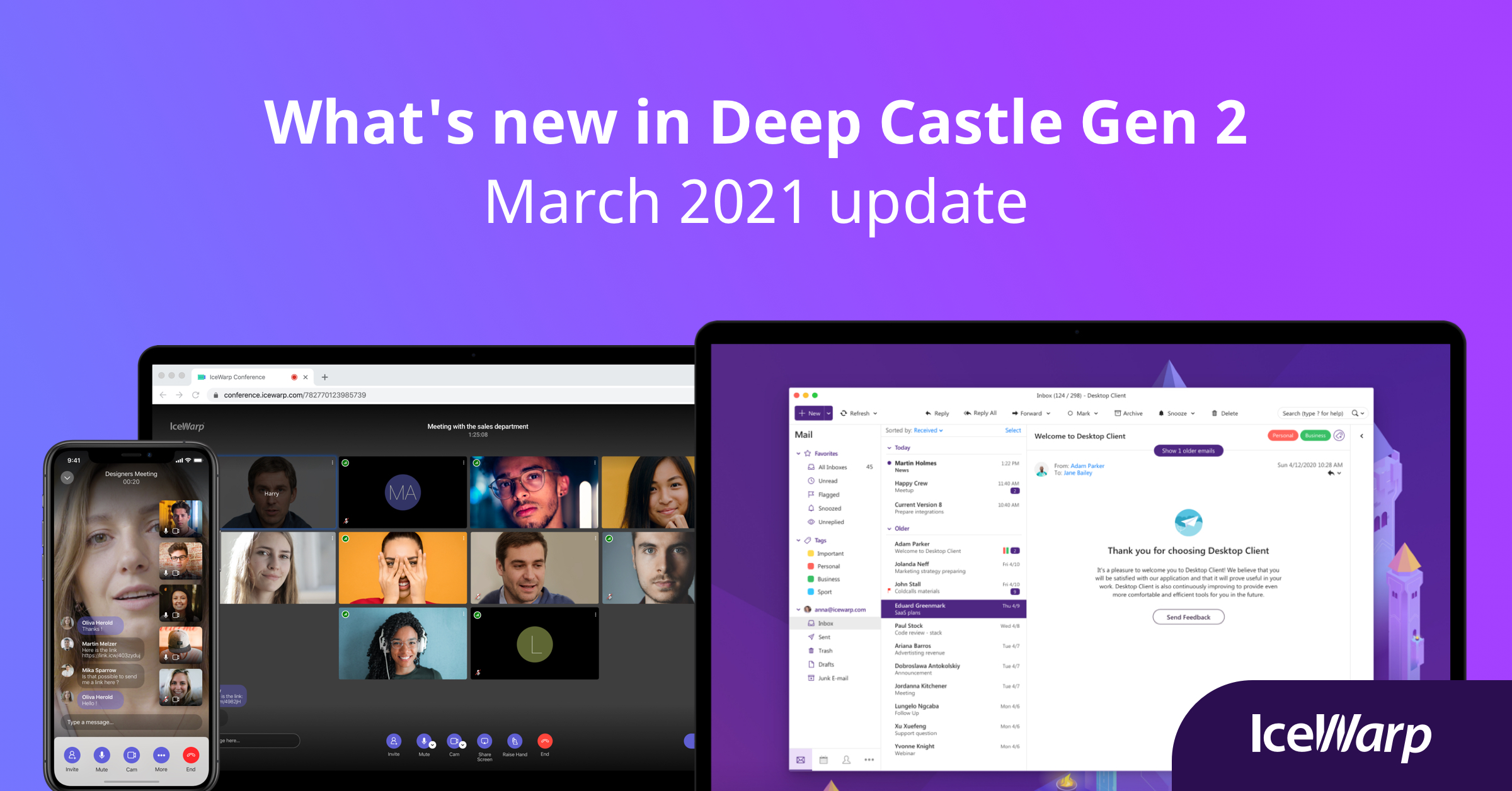 March 2021 update of IceWarp Deep Castle Gen 2